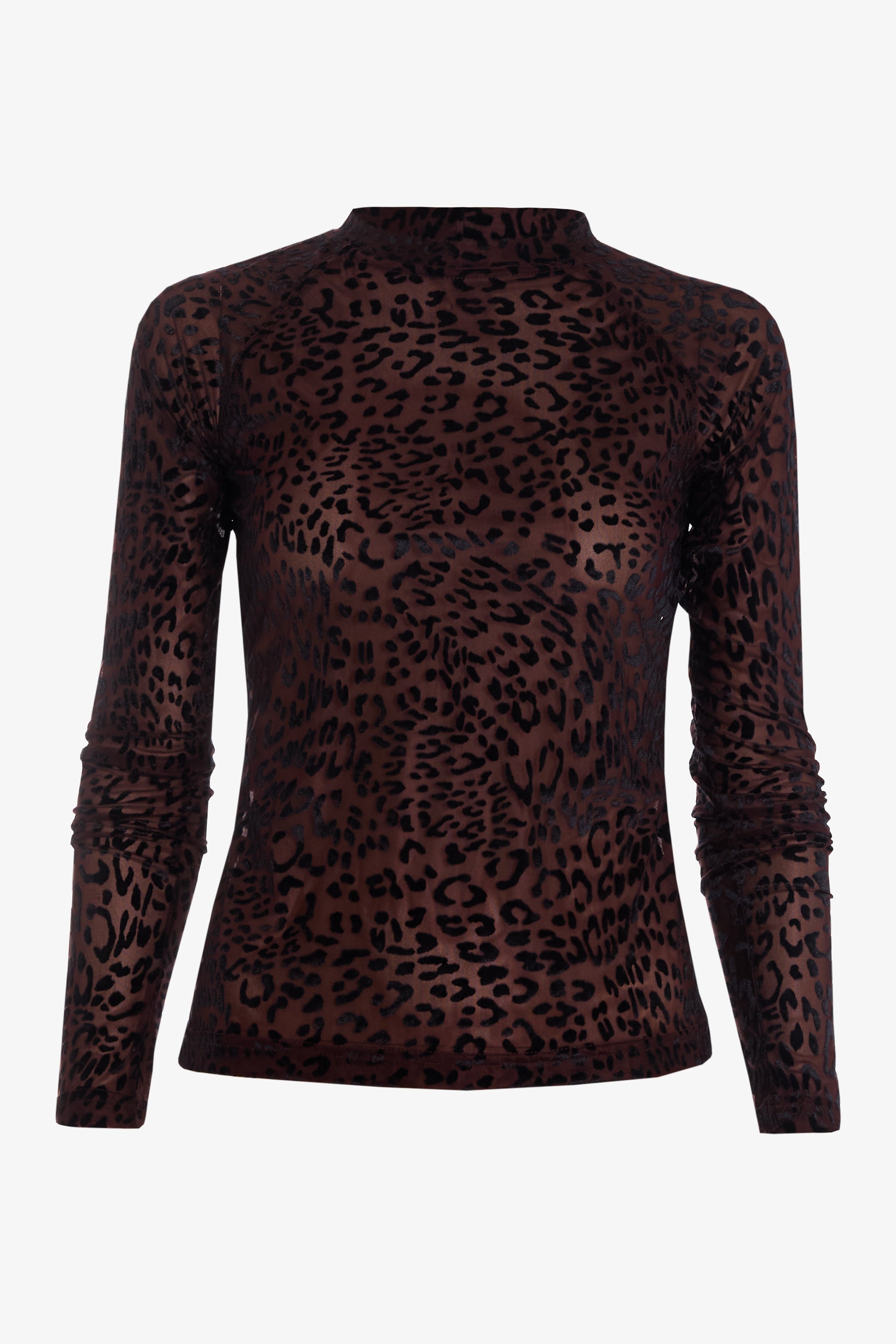Polera slater print cafe